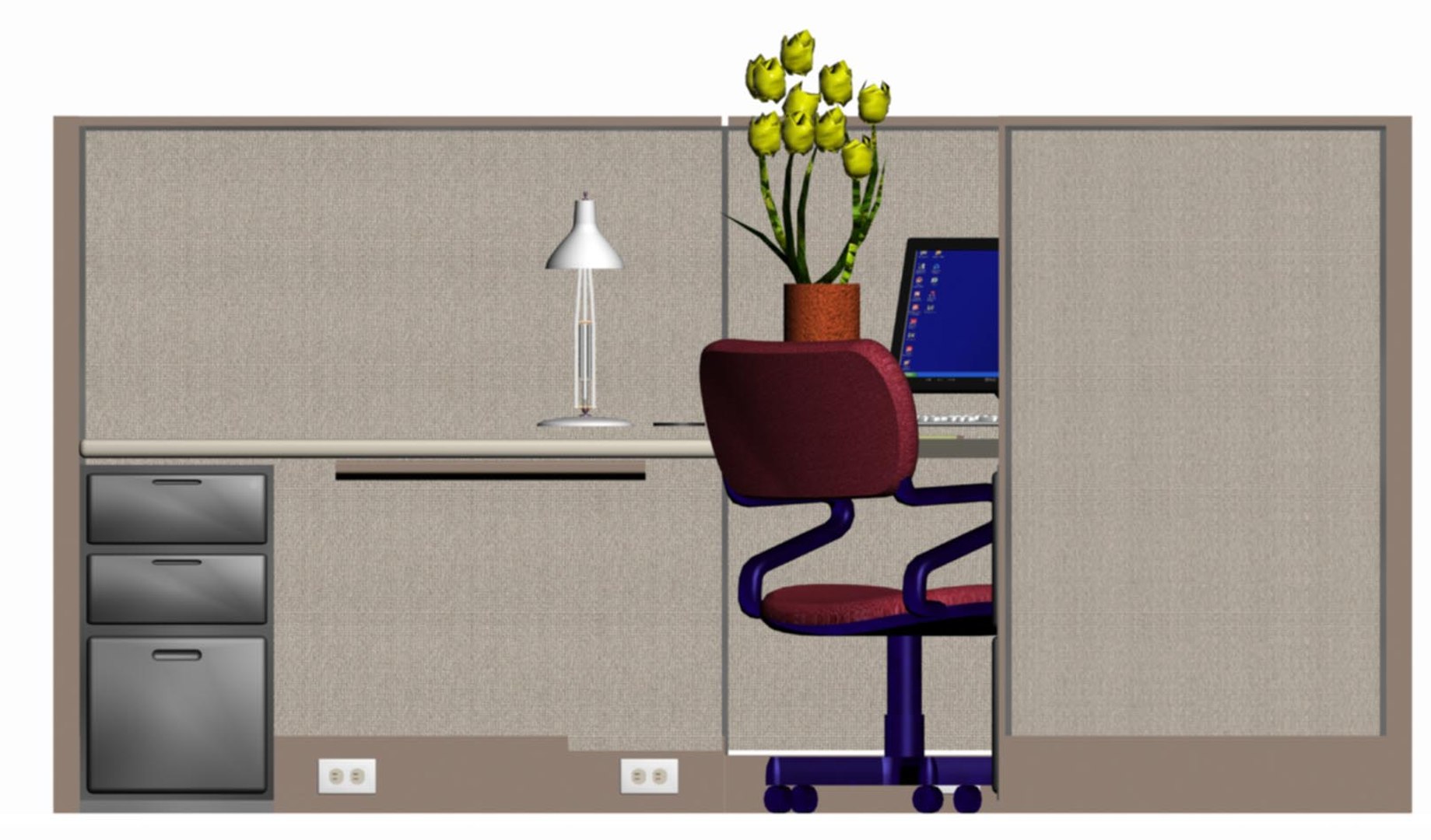 Cubicle Office Desk Max