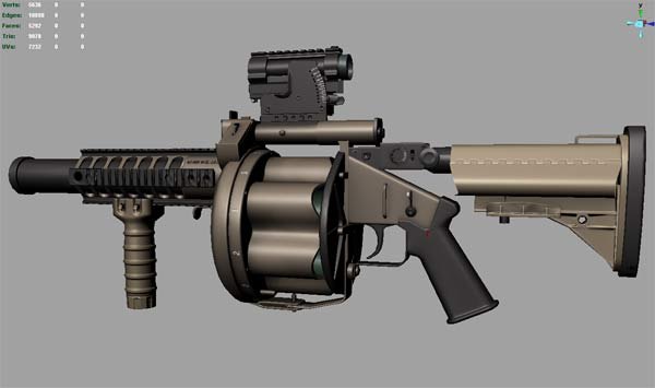 3d mgl-140 multiple grenade launcher