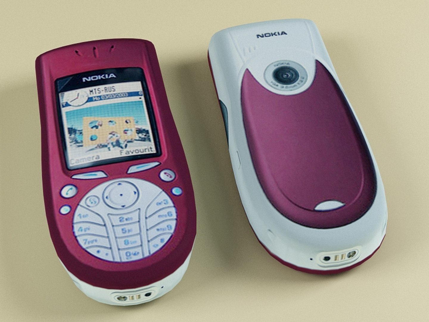 3d nokia 3660 modelled model