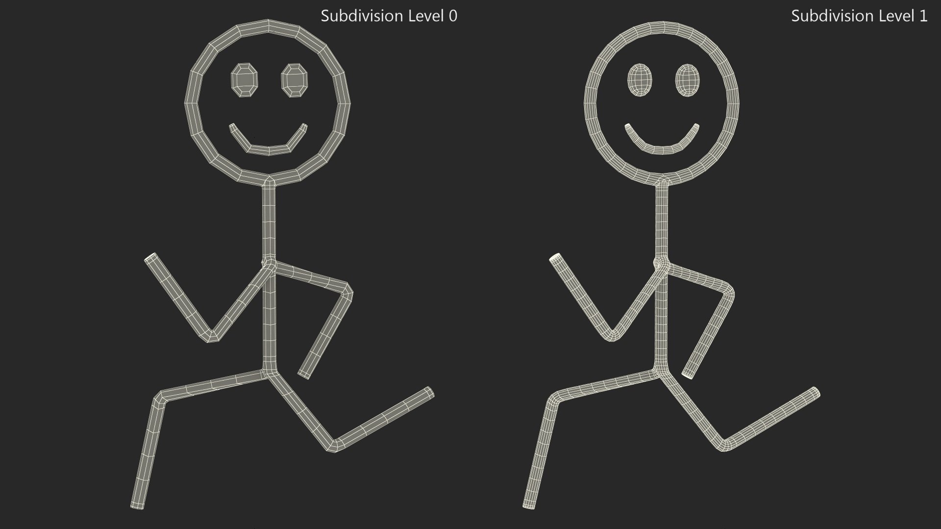 3D Simple Stickman Running Pose Blue Model - TurboSquid 2088553