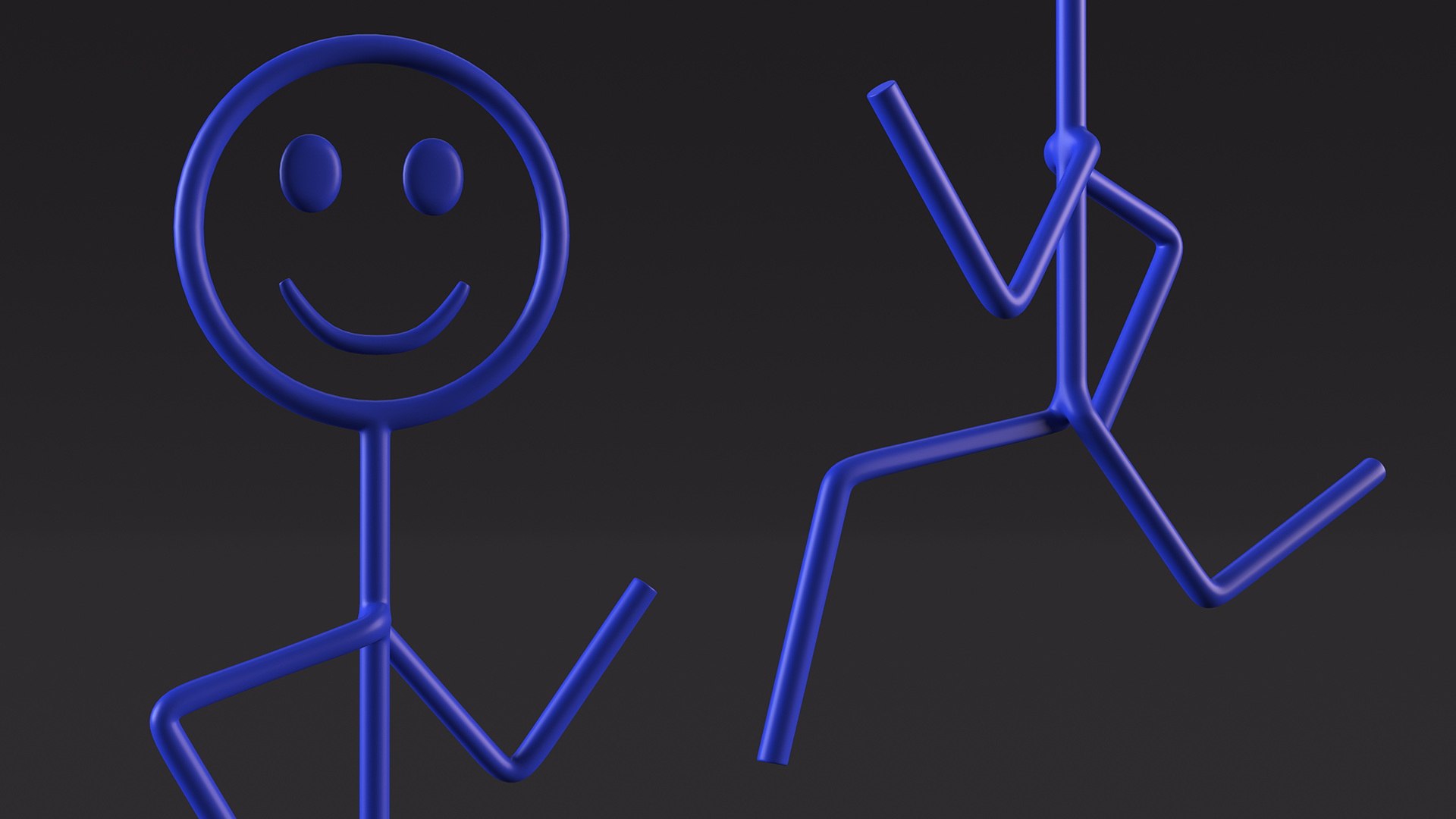 3D Simple Stickman Running Pose Blue Model - TurboSquid 2088553