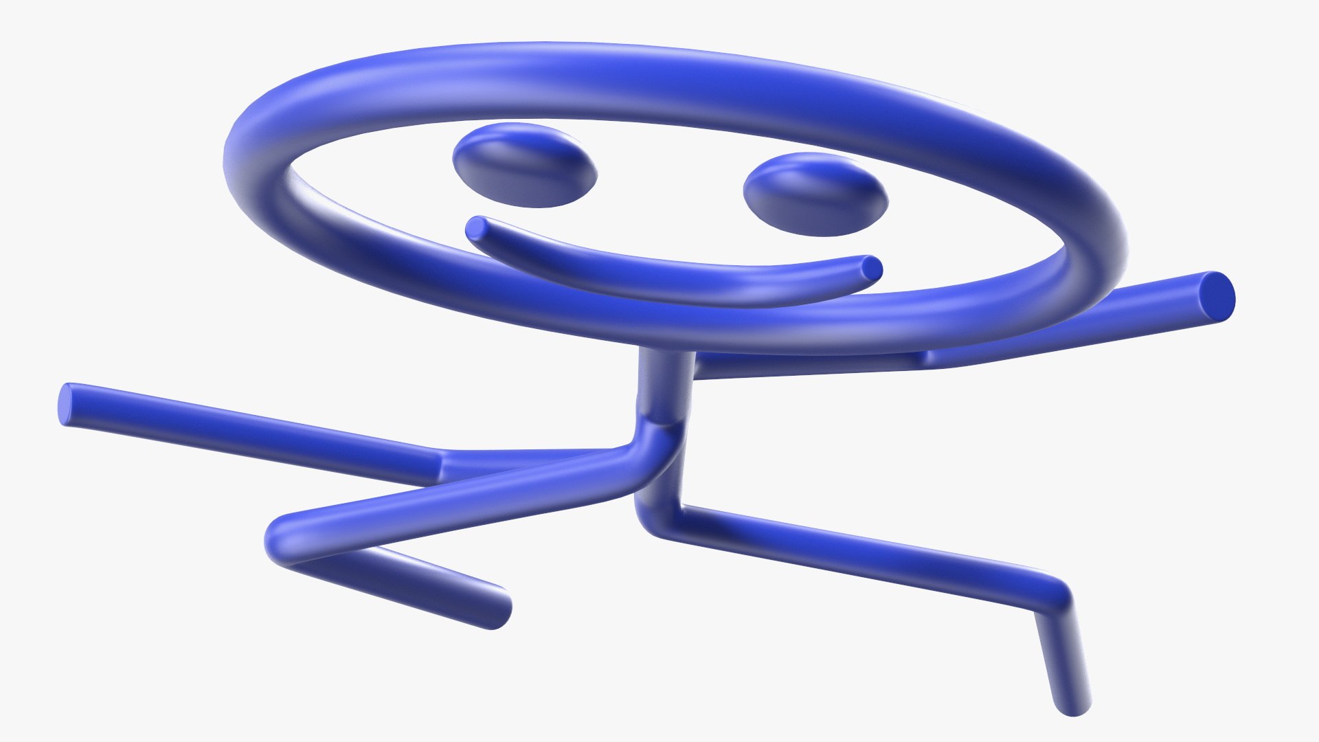 3D Simple Stickman Running Pose Blue Model - TurboSquid 2088553