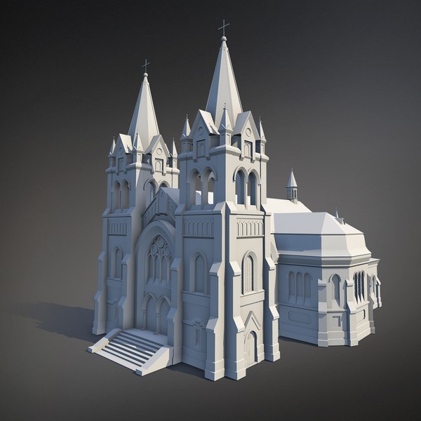 gothic cathedral 3d 3ds