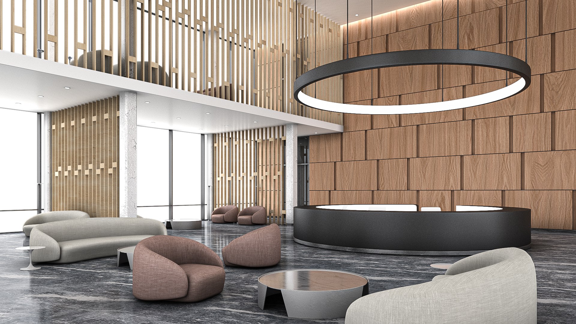 3D Model Hotel Lobby 03 - TurboSquid 2378768