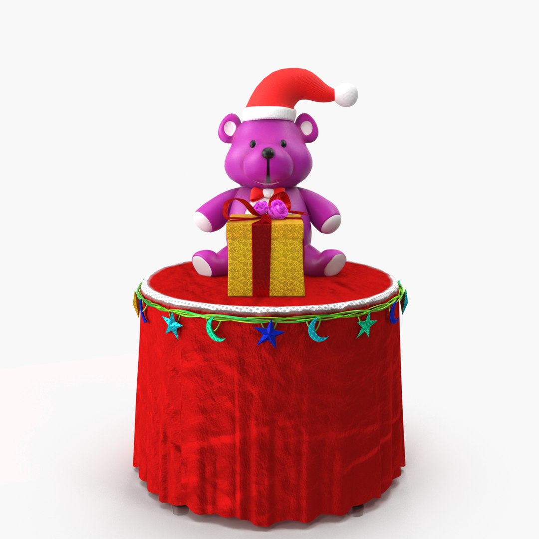 3D model christmas bear gift - TurboSquid 1666499