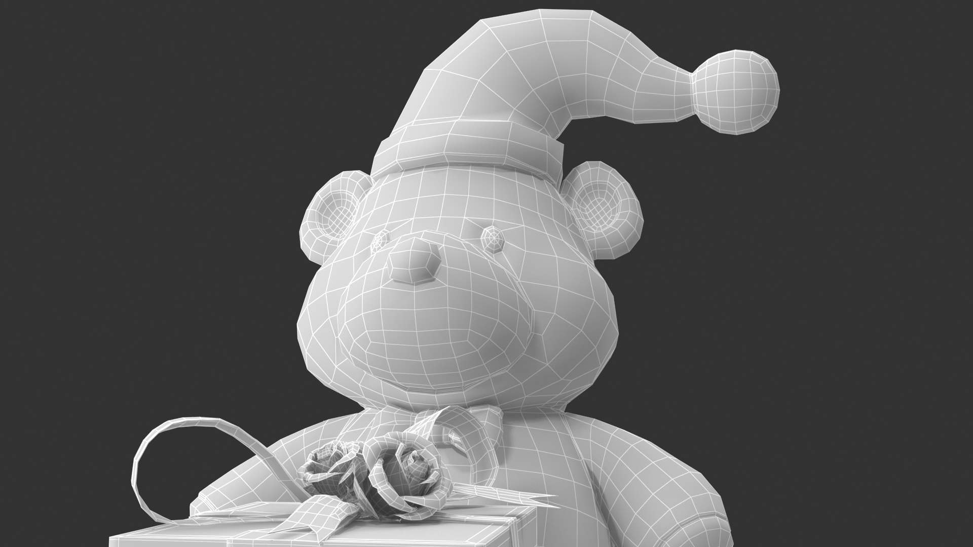 3D Model Christmas Bear Gift - TurboSquid 1666499