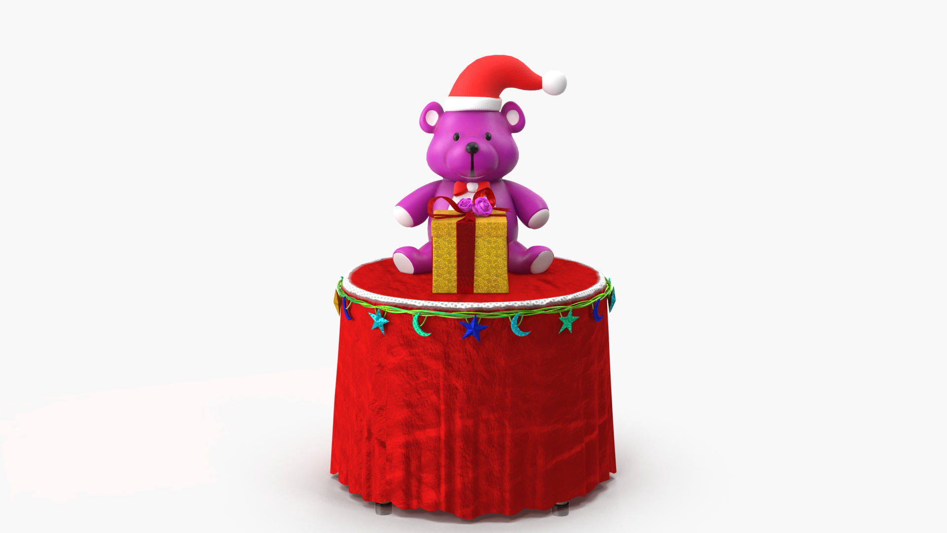 3D Model Christmas Bear Gift - TurboSquid 1666499