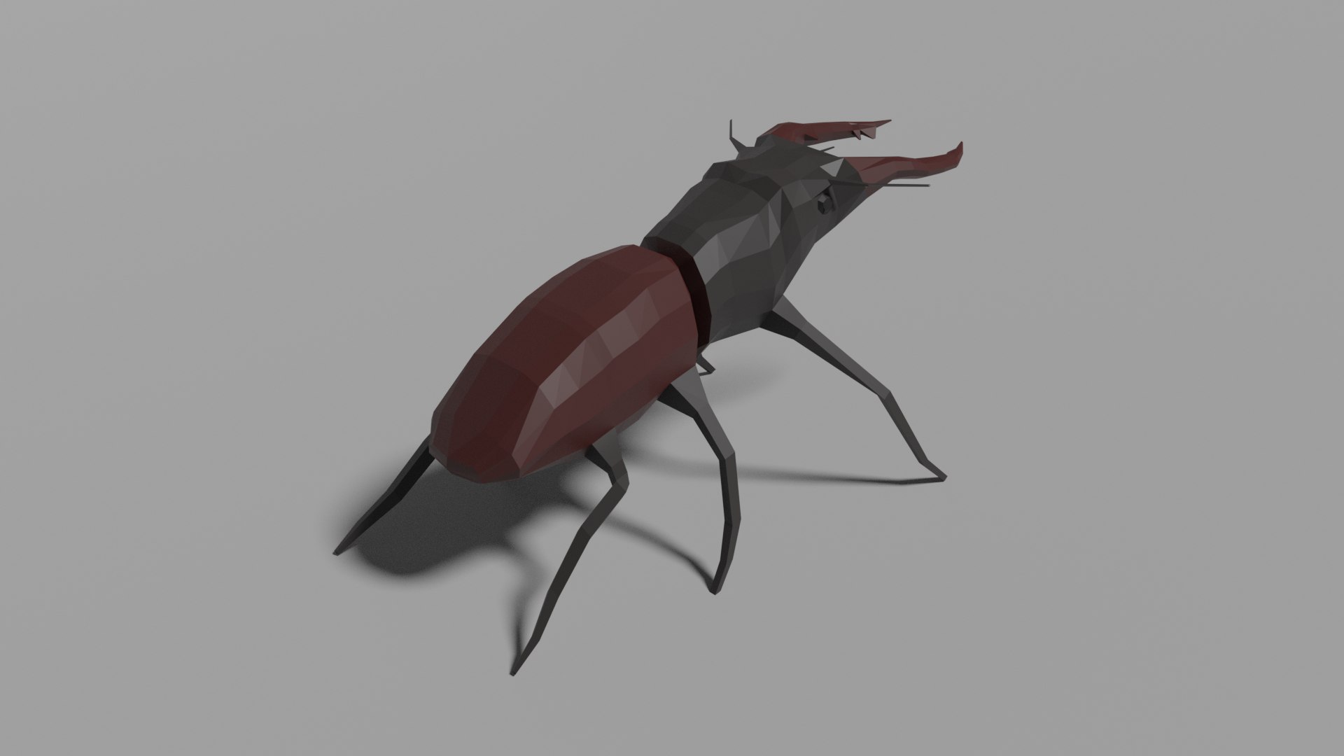 3D Low-poly Stag Beetle Model - TurboSquid 1777247