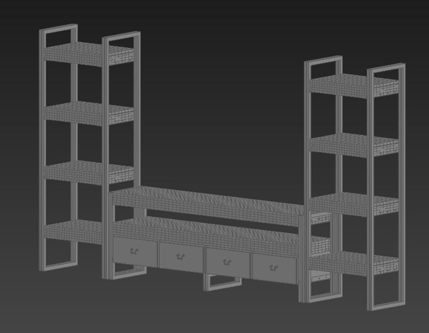 3D tv cabnet - TurboSquid 1620613