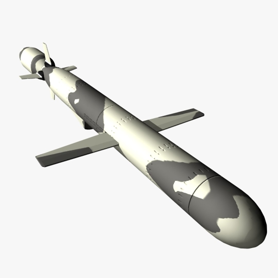 3d Babur Cruise Hatf-vii Missile Model