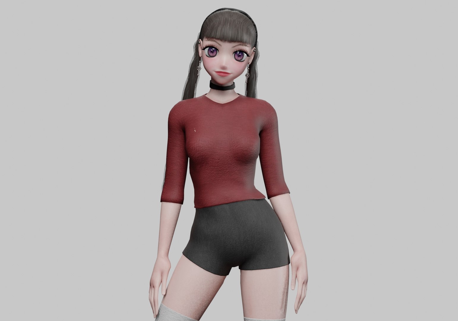 3D Young Anime Girl V30053 - TurboSquid 2269255