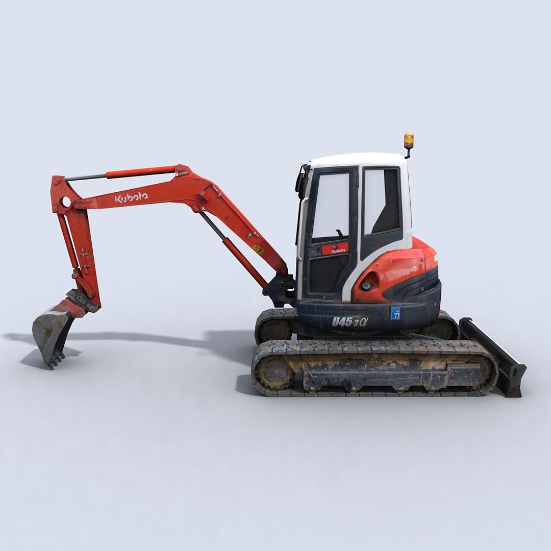 Mini Excavator 3d Model