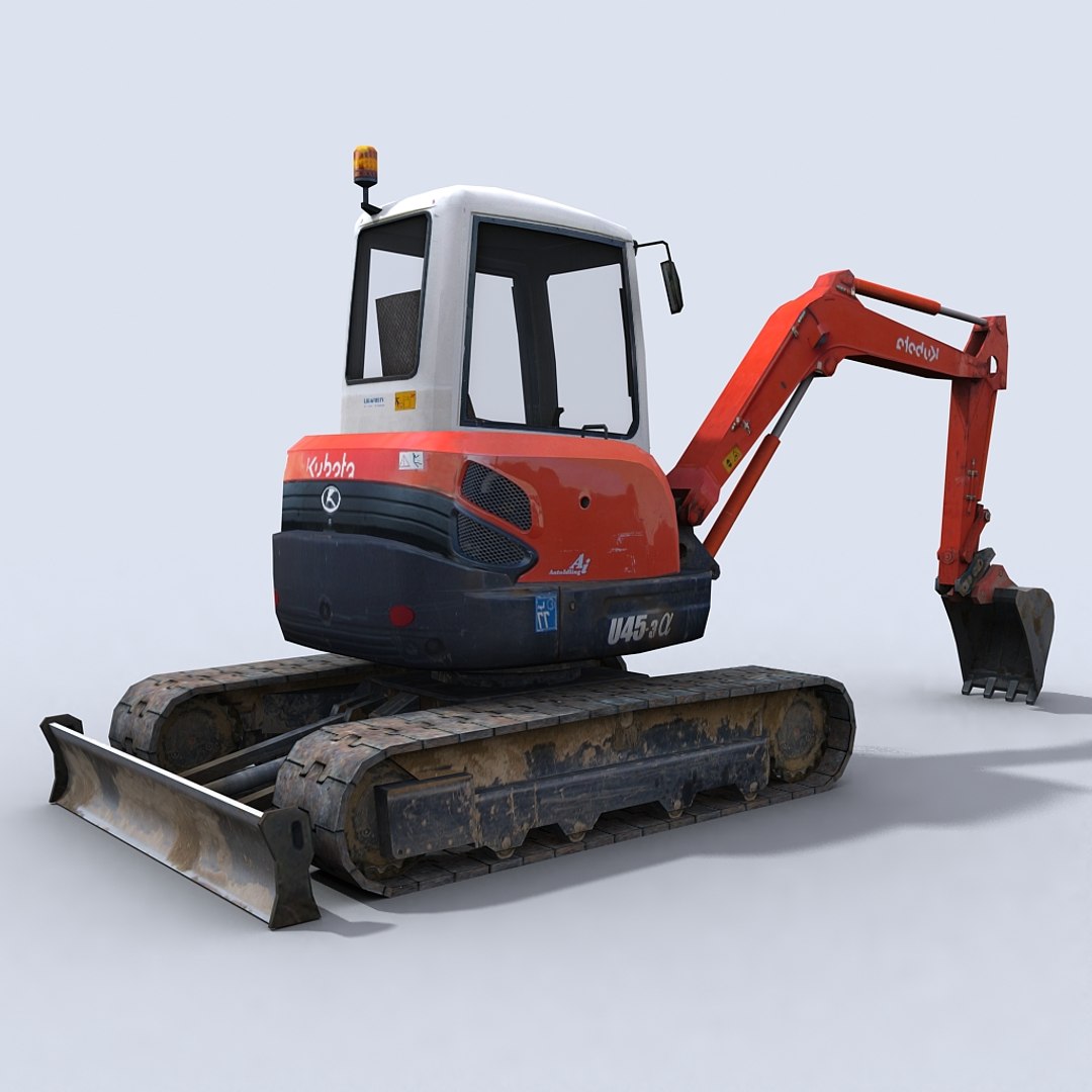 Mini Excavator 3d Model