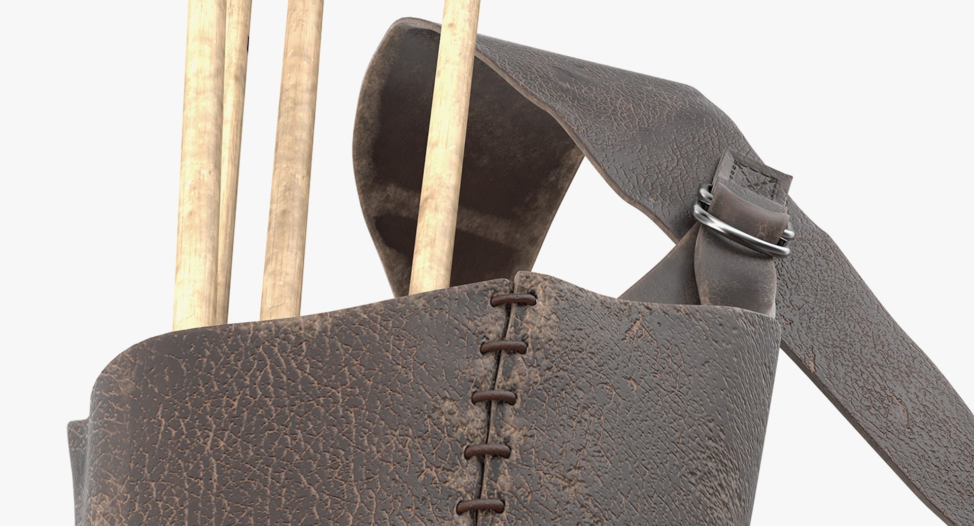 Viking Bow Quiver Letaher 3D Model - TurboSquid 1383569