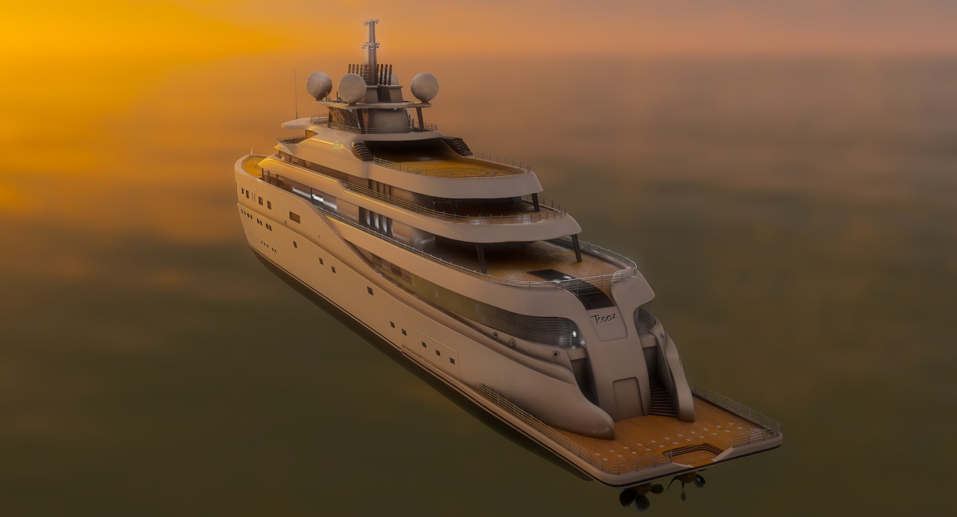 Superyacht topaz 3D - TurboSquid 1352376