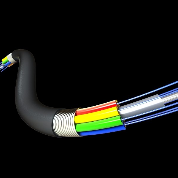 optic fibre cable 3ds