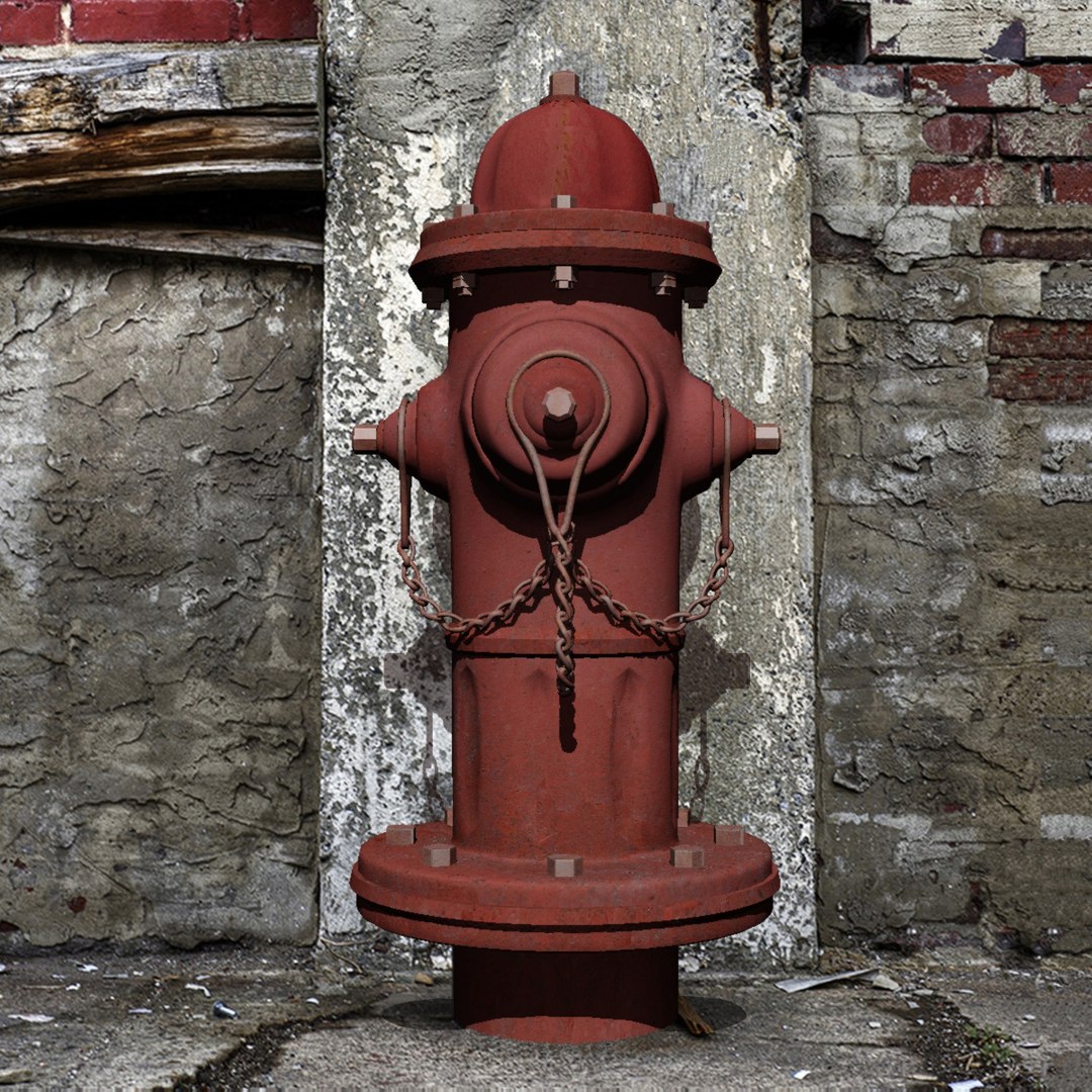 Rusty Hydrant 3d 3ds