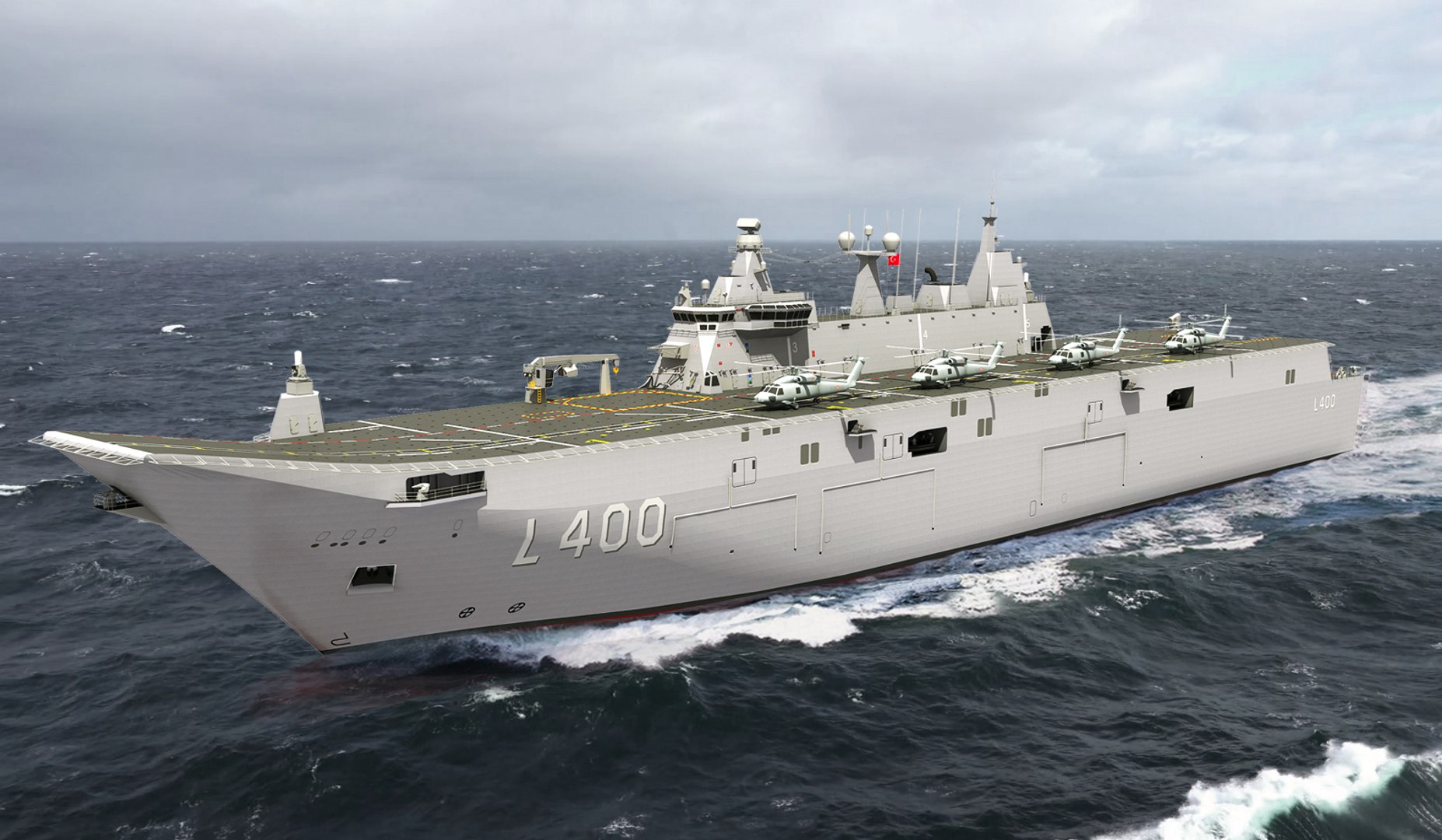 3D Tcg Anadolu Lhd Ship Model - TurboSquid 1554232