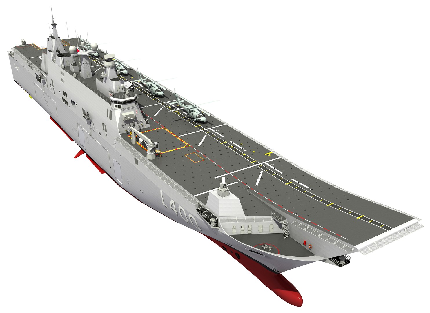 3D Tcg Anadolu Lhd Ship Model - TurboSquid 1554232