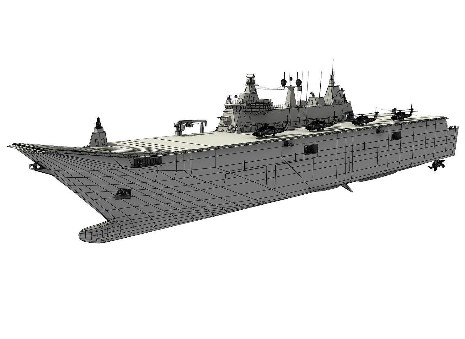 3D tcg anadolu lhd ship model - TurboSquid 1554232
