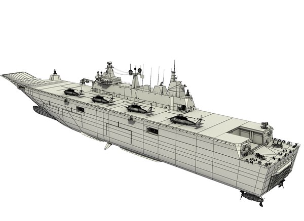 3D tcg anadolu lhd ship model - TurboSquid 1554232