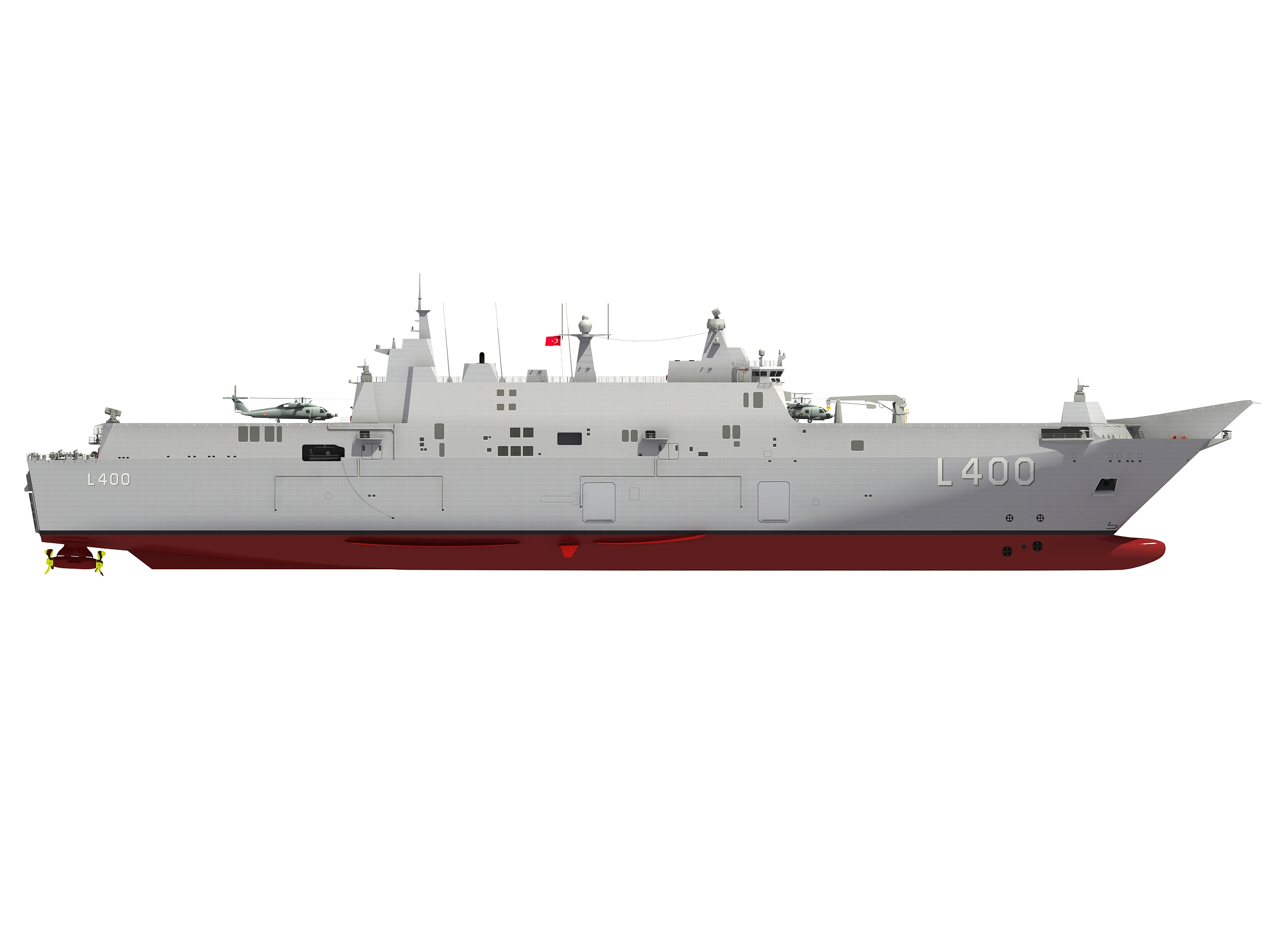 3d Tcg Anadolu Lhd Ship Model Turbosquid 1554232