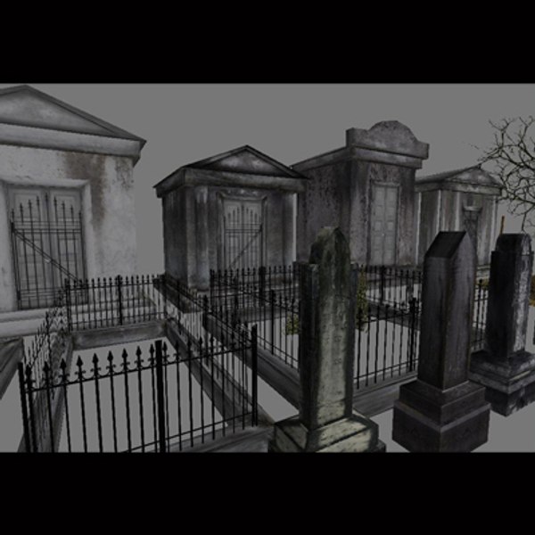3d graveyard builder grave model