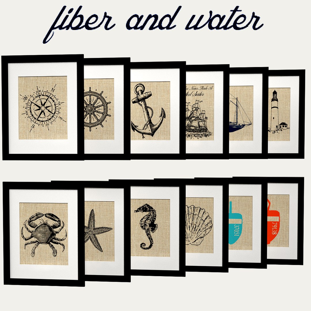 3d fiber water nautical - model