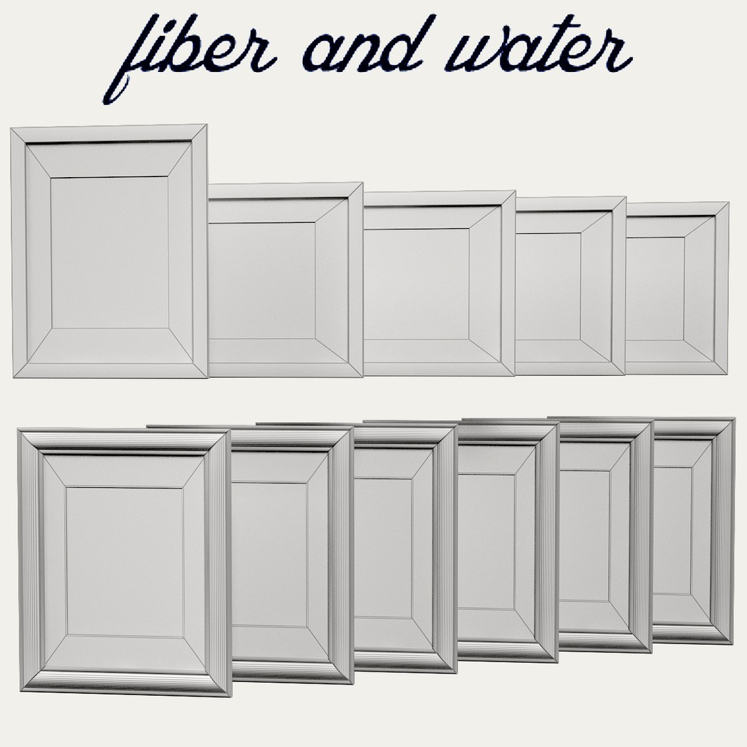 3d fiber water nautical - model