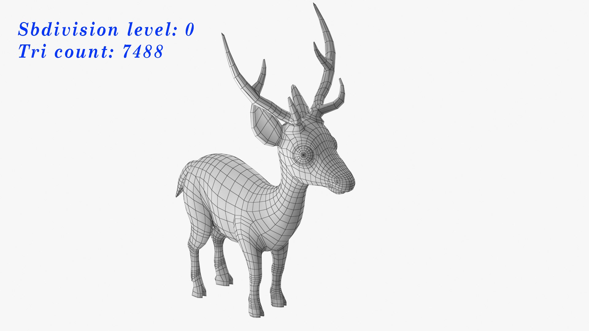 3D deer animation modeled - TurboSquid 1545599
