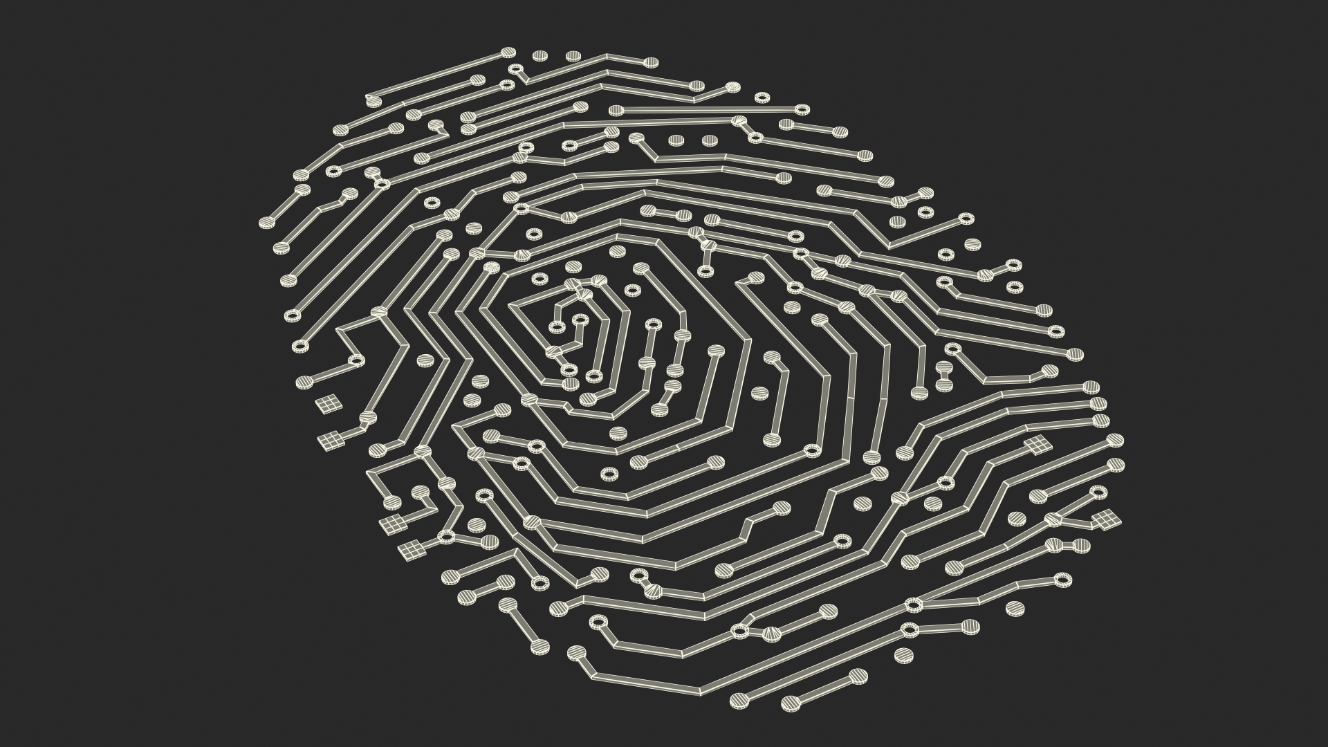 3D Electronic Fingerprint Blue Light - TurboSquid 1838081