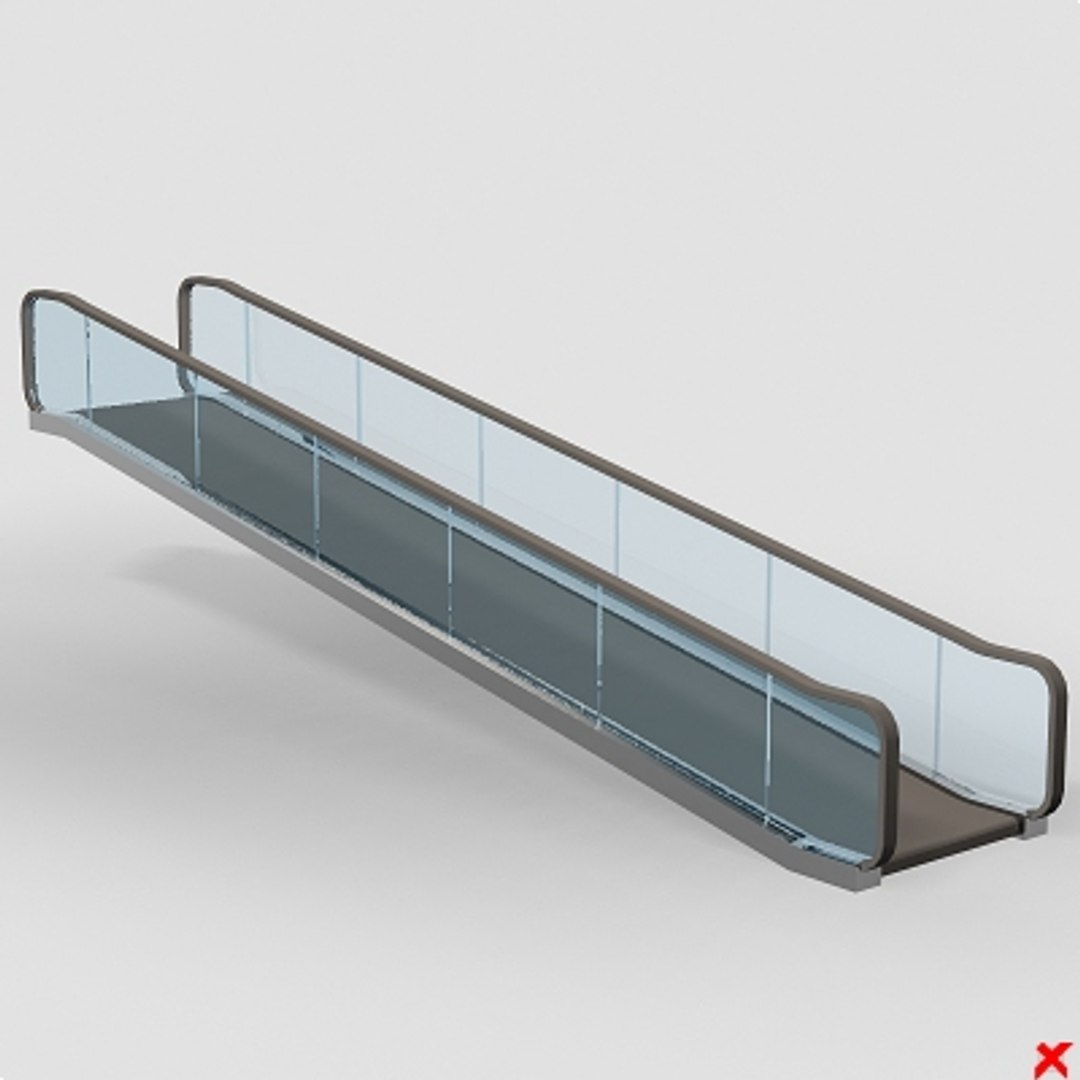 escalator elevator stairs 3d model