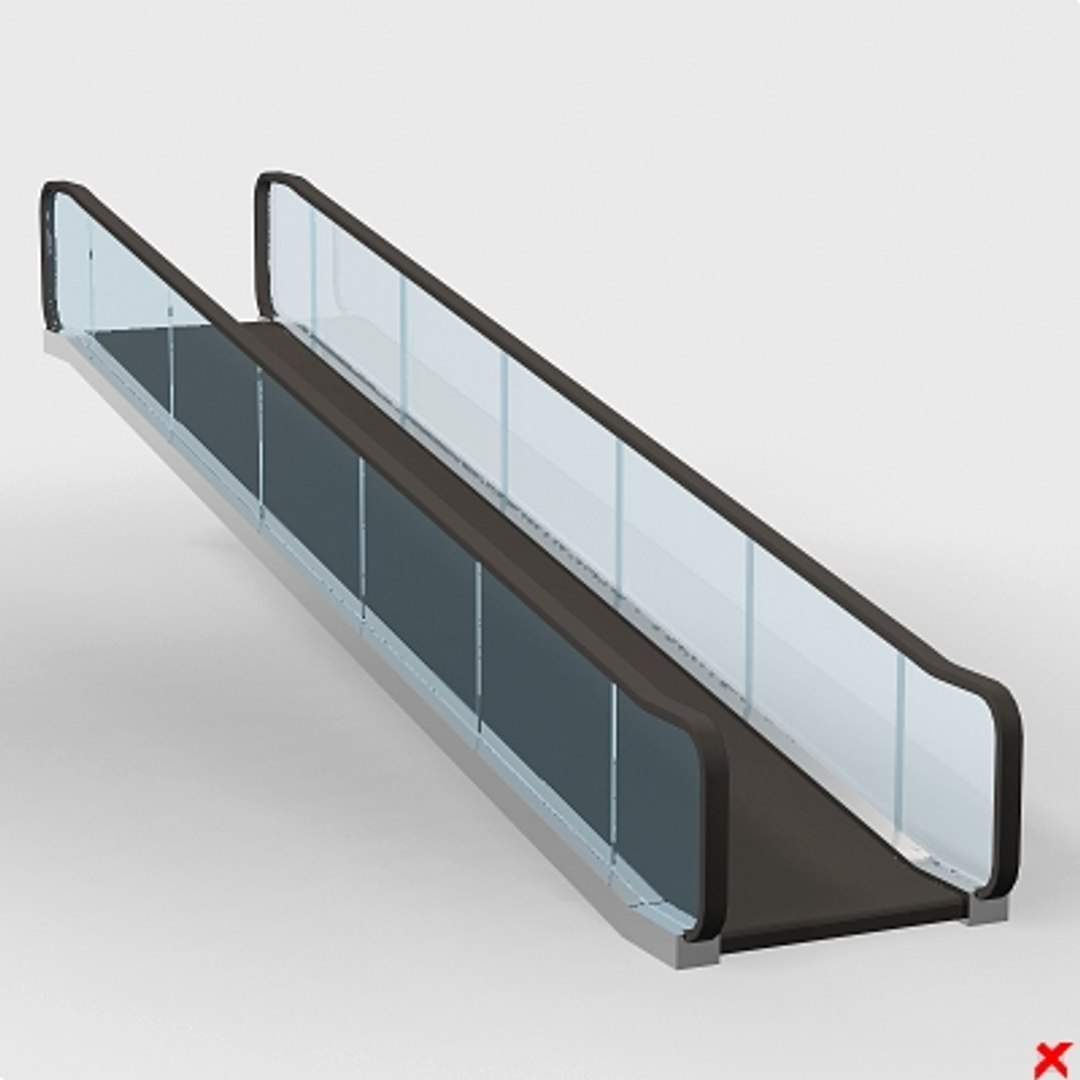 escalator elevator stairs 3d model