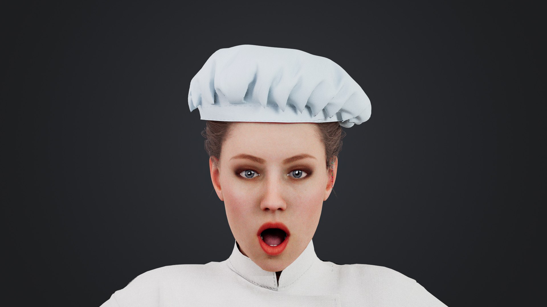 Female Chef Rigged 3D Model - TurboSquid 2322792