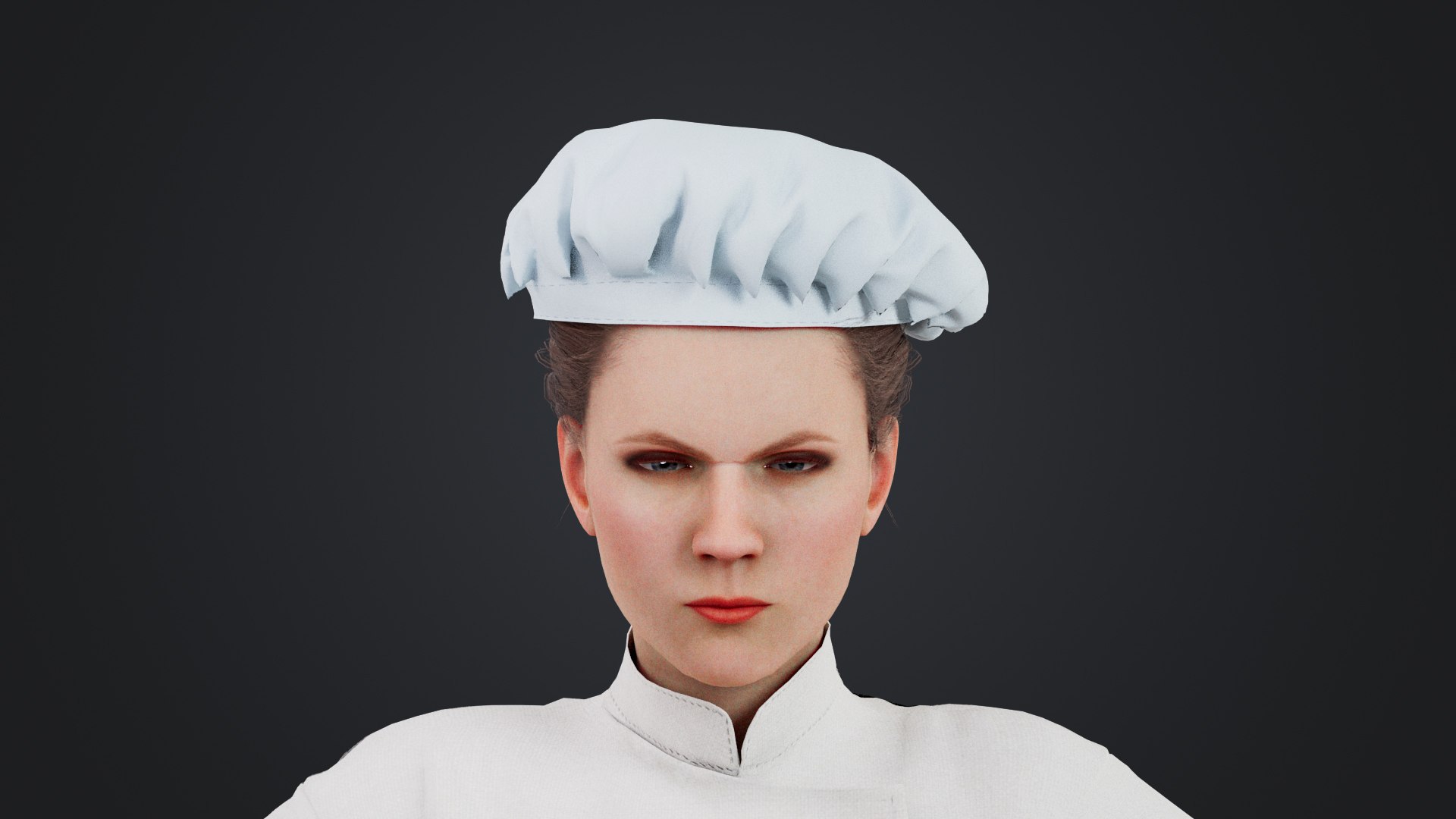 Female Chef Rigged 3D Model - TurboSquid 2322792