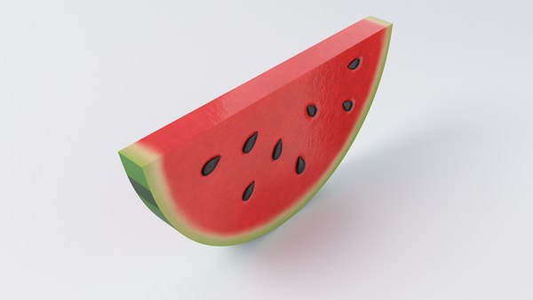 modelo 3d Cartoon Watermelon Slice 2 - TurboSquid 2104062