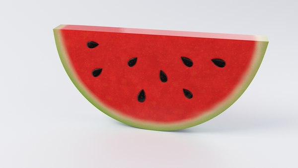modelo 3d Cartoon Watermelon Slice 2 - TurboSquid 2104062