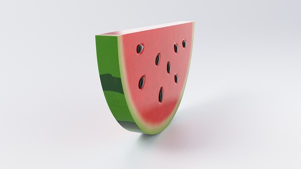 modelo 3d Cartoon Watermelon Slice 2 - TurboSquid 2104062
