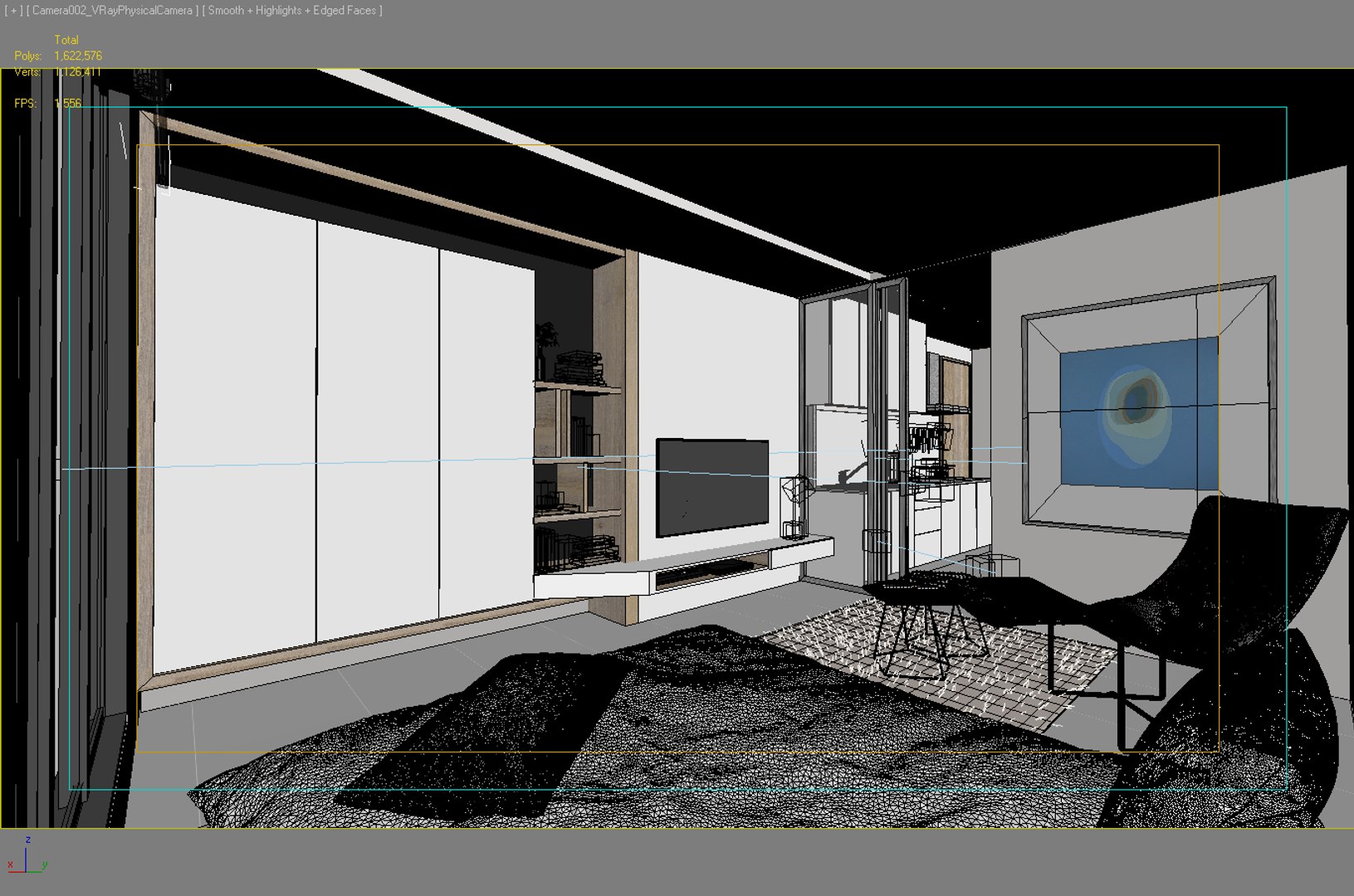 studio room 3d model