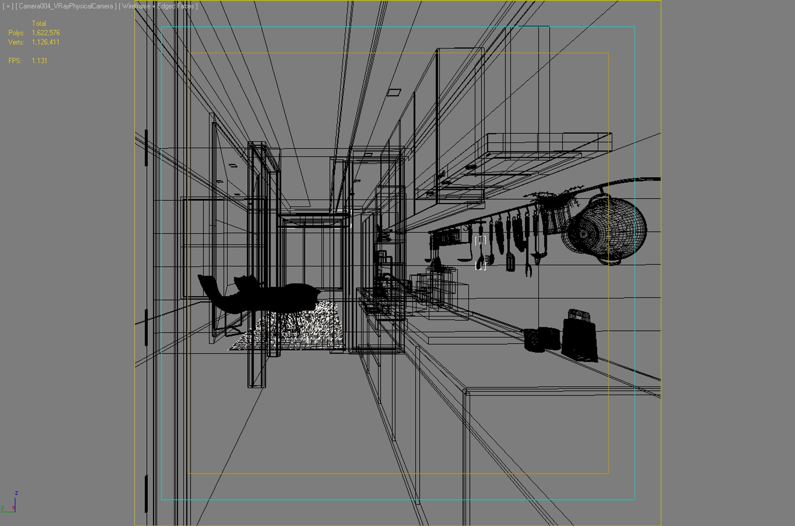 studio room 3d model