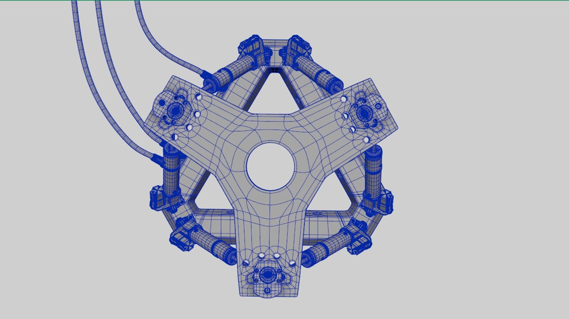 Hexapod Platform 3d Model