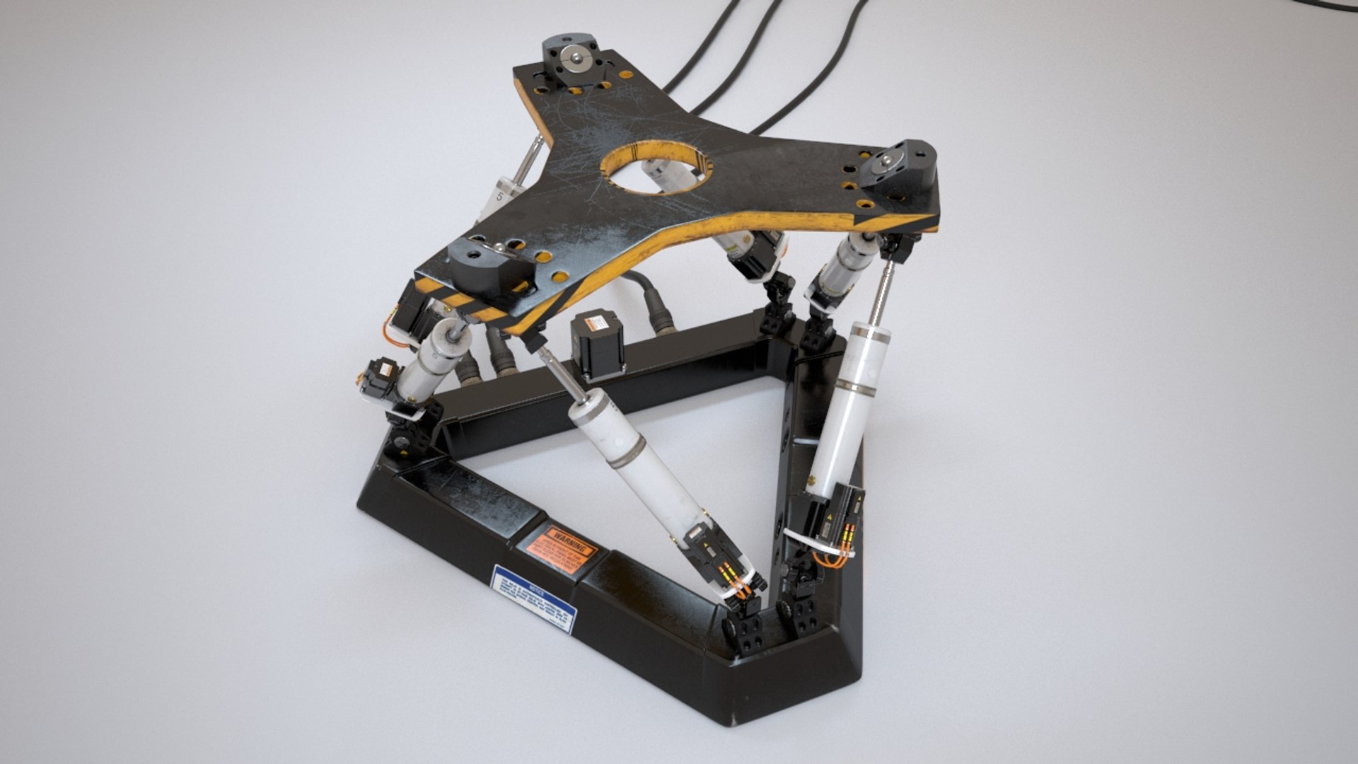 Hexapod Platform 3d Model