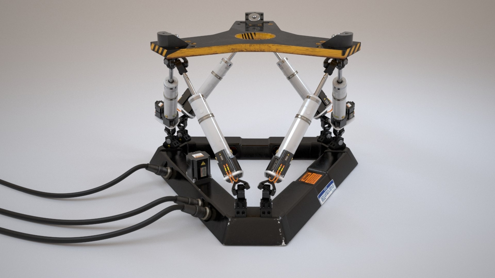 Hexapod Platform 3d Model