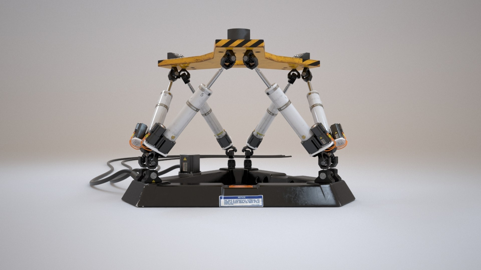 Hexapod Platform 3d Model