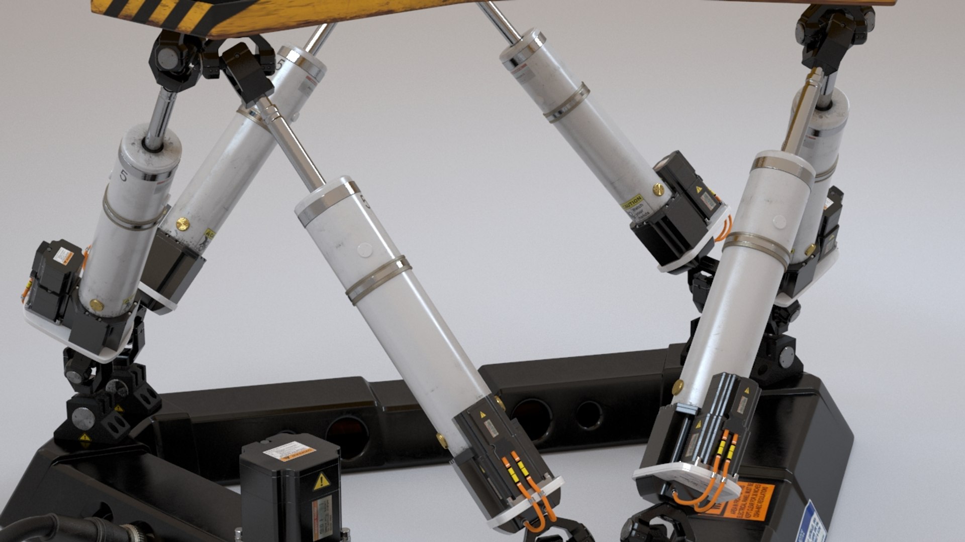 Hexapod Platform 3d Model