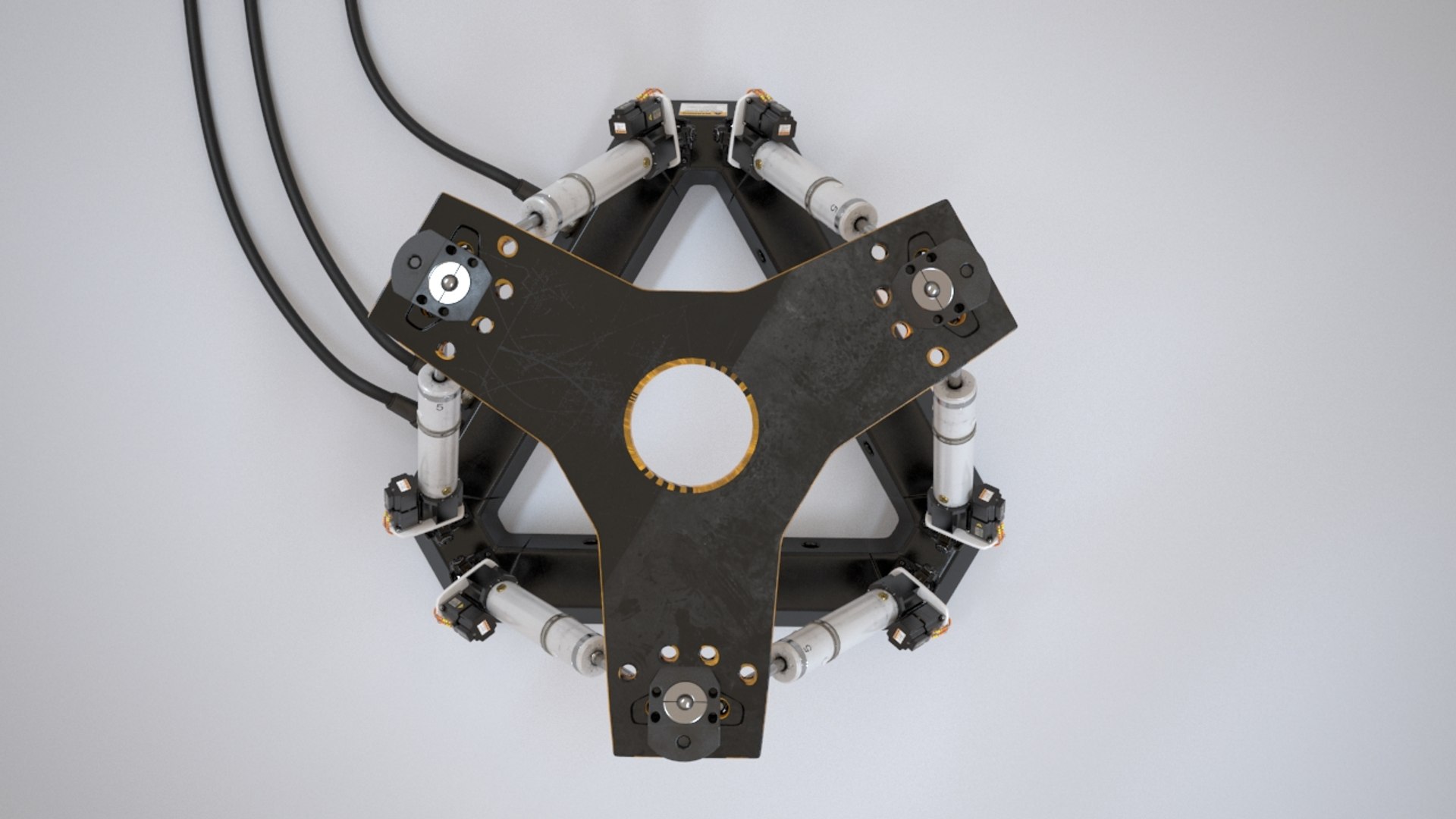 Hexapod Platform 3d Model