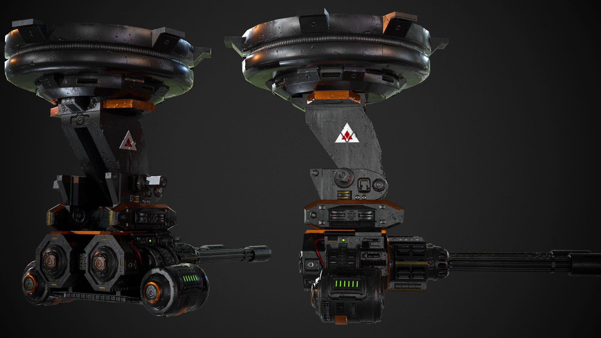 Auto Turret 3D Model - TurboSquid 1343604