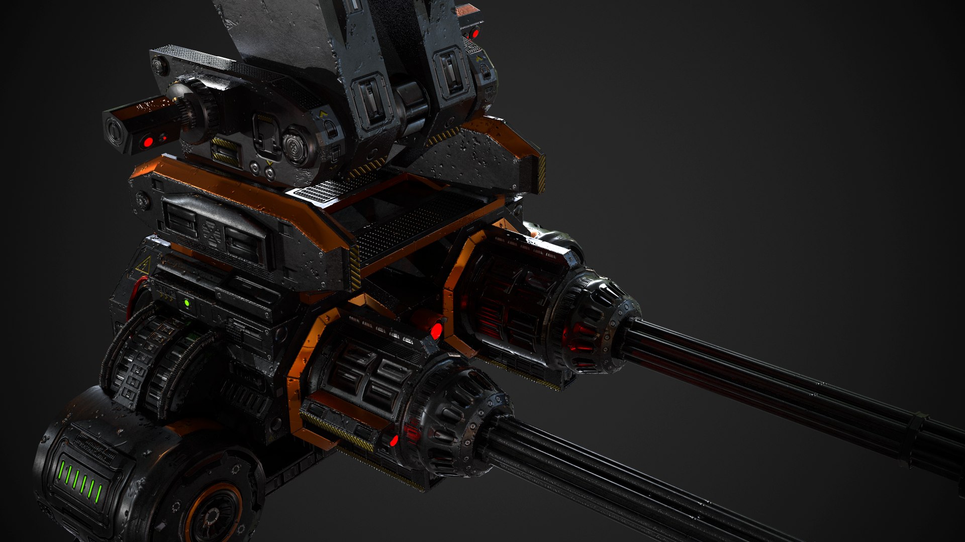 Auto Turret 3D Model - TurboSquid 1343604