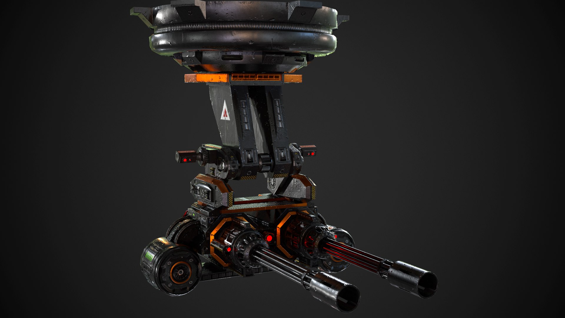 Auto Turret 3D Model - TurboSquid 1343604