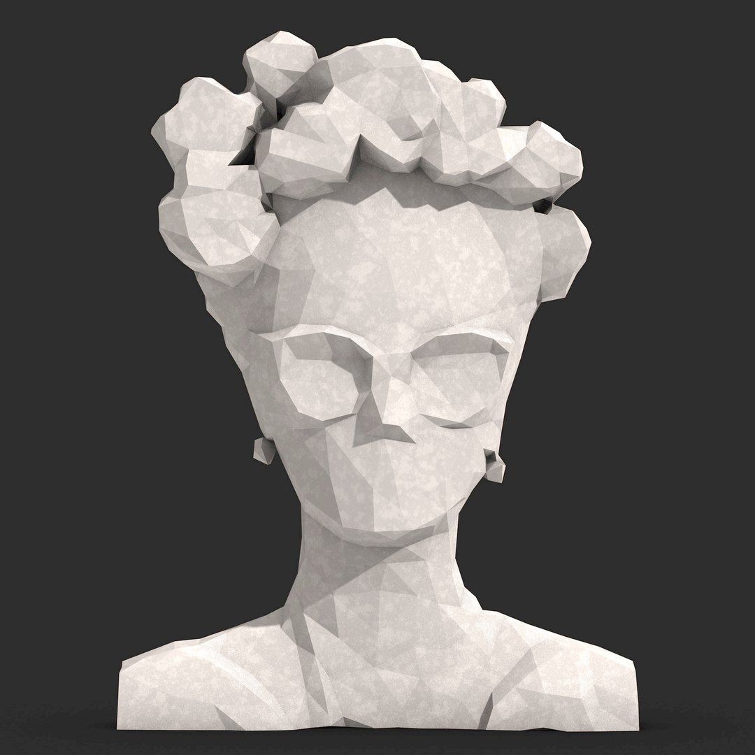 3D Frida Kahlo Low Poly Model - TurboSquid 2302067